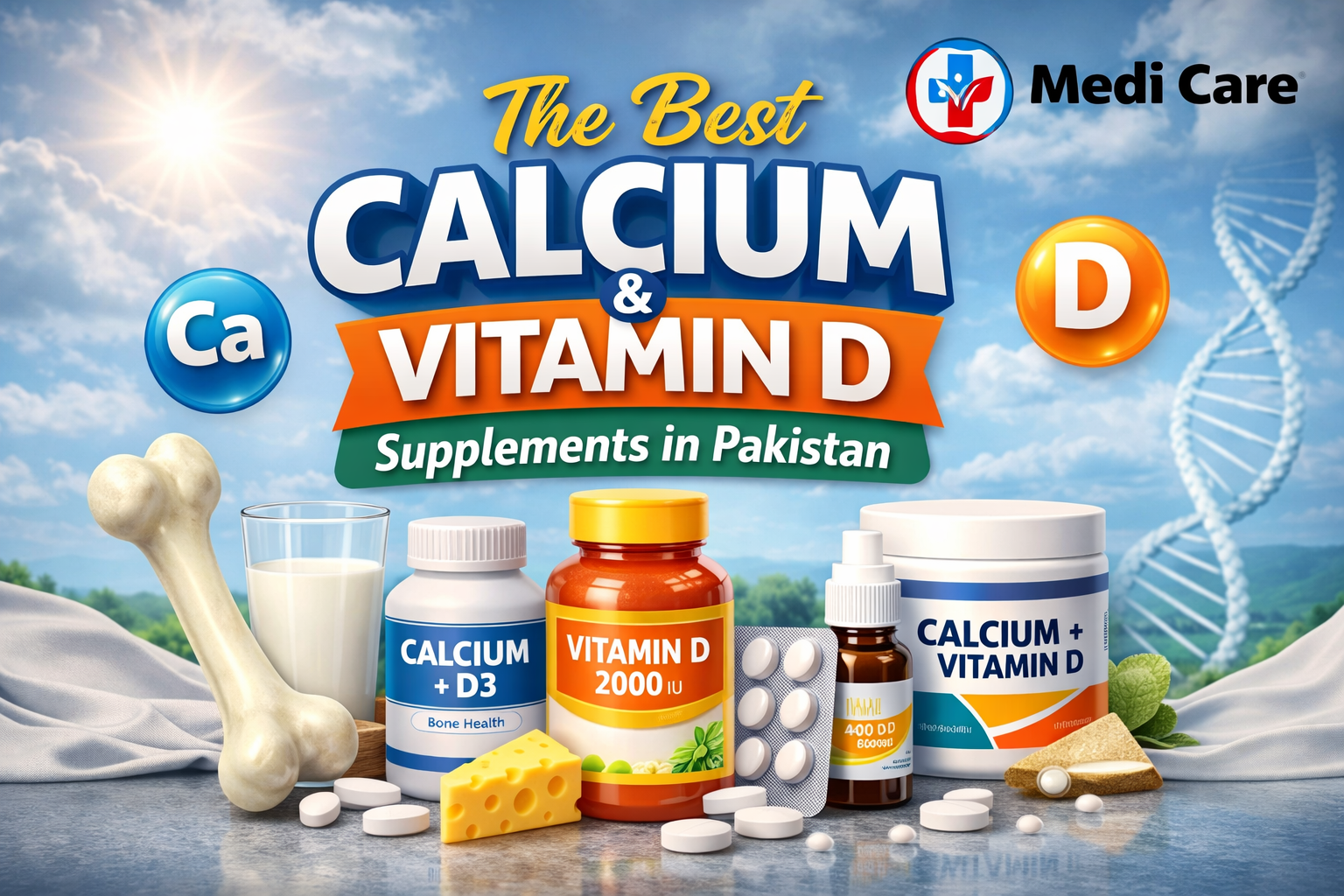 The Best Calcium and Vitamin D Supplements in Pakistan – MediCarePk
