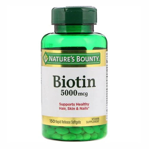 Nature's Bounty Biotin 5000 mcg, 150 Ct – MediCarePk