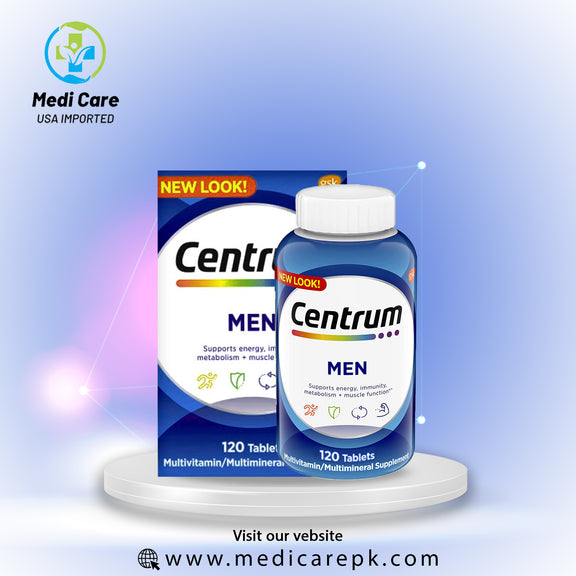 Centrum Multivitamin For Men | Centrum Men Tablets (120) – MediCarePk